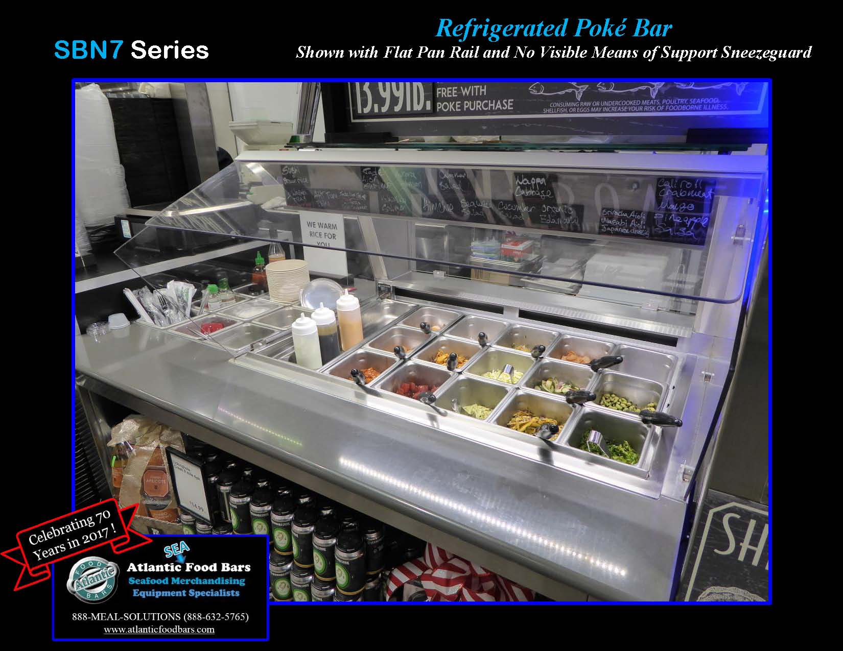Atlantic Food Bars - Refrigerated Poké Bar - Build Your Own Bowl!