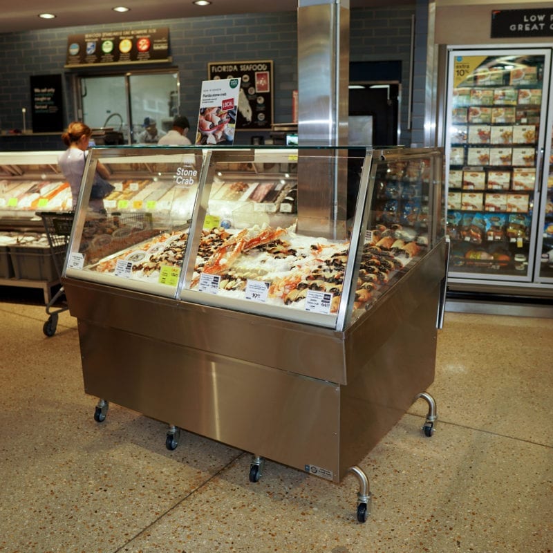 Seafood Cases - Refrigerated, Ice-Only & Combination - Atlantic Food Bars