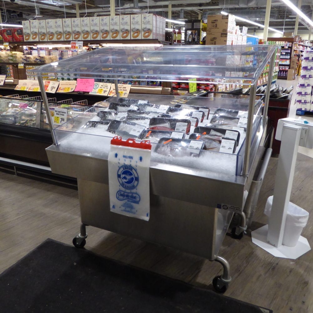 Seafood Cases - Refrigerated, Ice-Only & Combination - Atlantic Food Bars