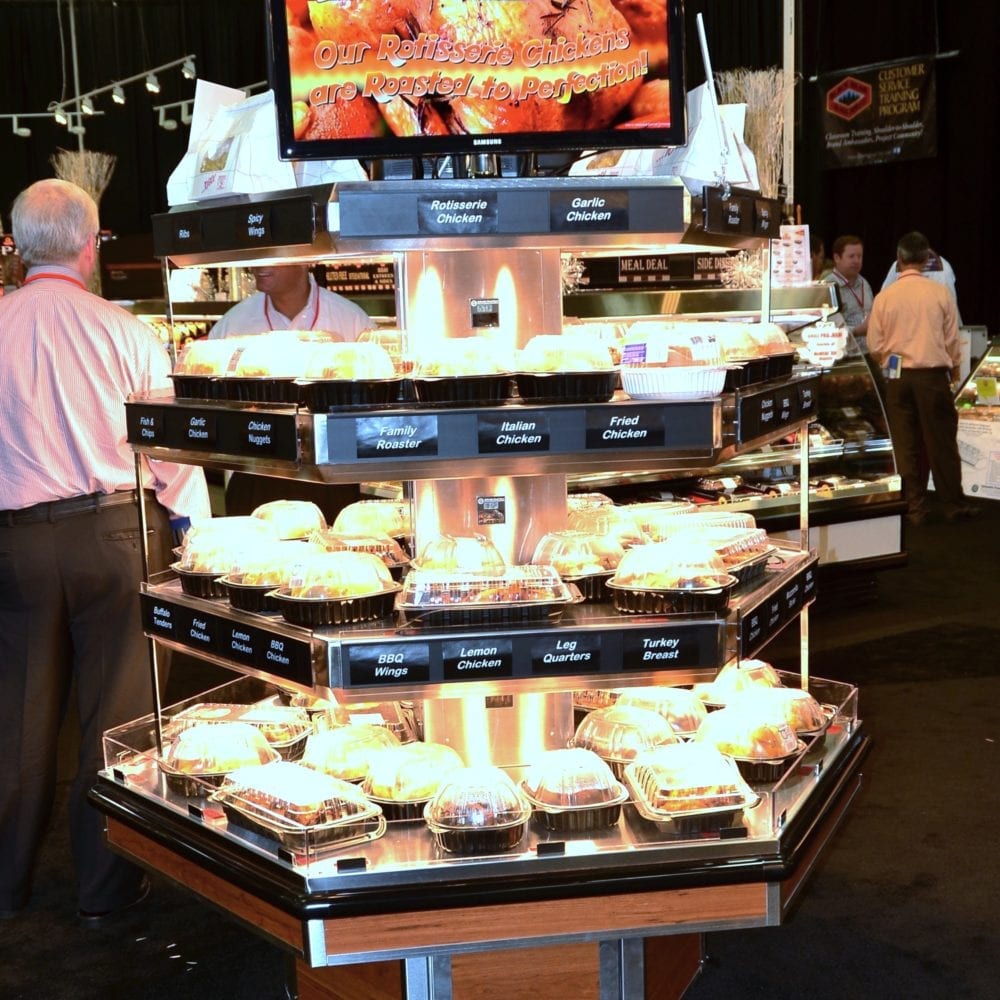 Combination Hot/Cold Packaged Food Case - Atlantic Food Bars HCI7872