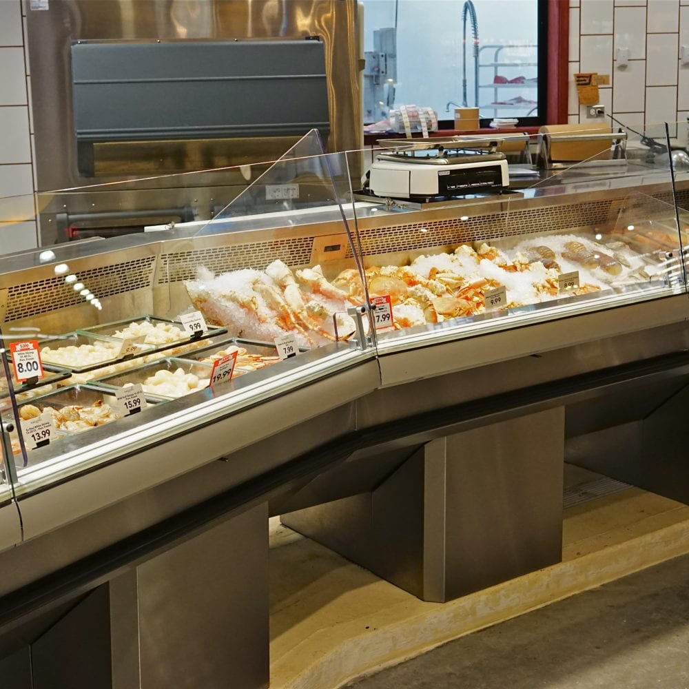 Seafood Cases - Refrigerated, Ice-Only & Combination - Atlantic Food Bars