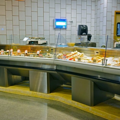 Refrigerated Seafood Display Cases On Pedestal Bases - FSCN-P Series
