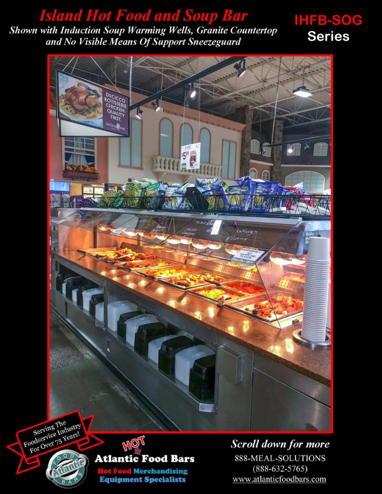 Self Service Island Hot Food & Soup Bar feat. Granite Countertop