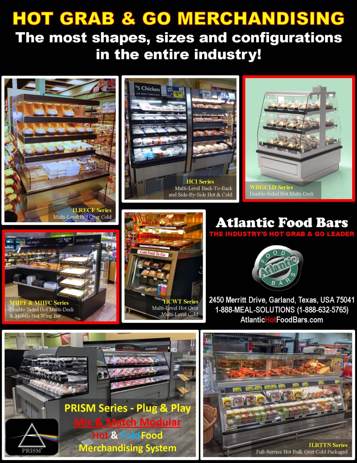 Atlantic Food Bars - Hot Grab & Go Merchandisers