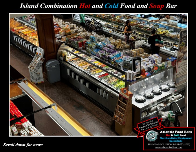 Hot & Cold Self Service Island - Bulk & Packaged Food with Soup