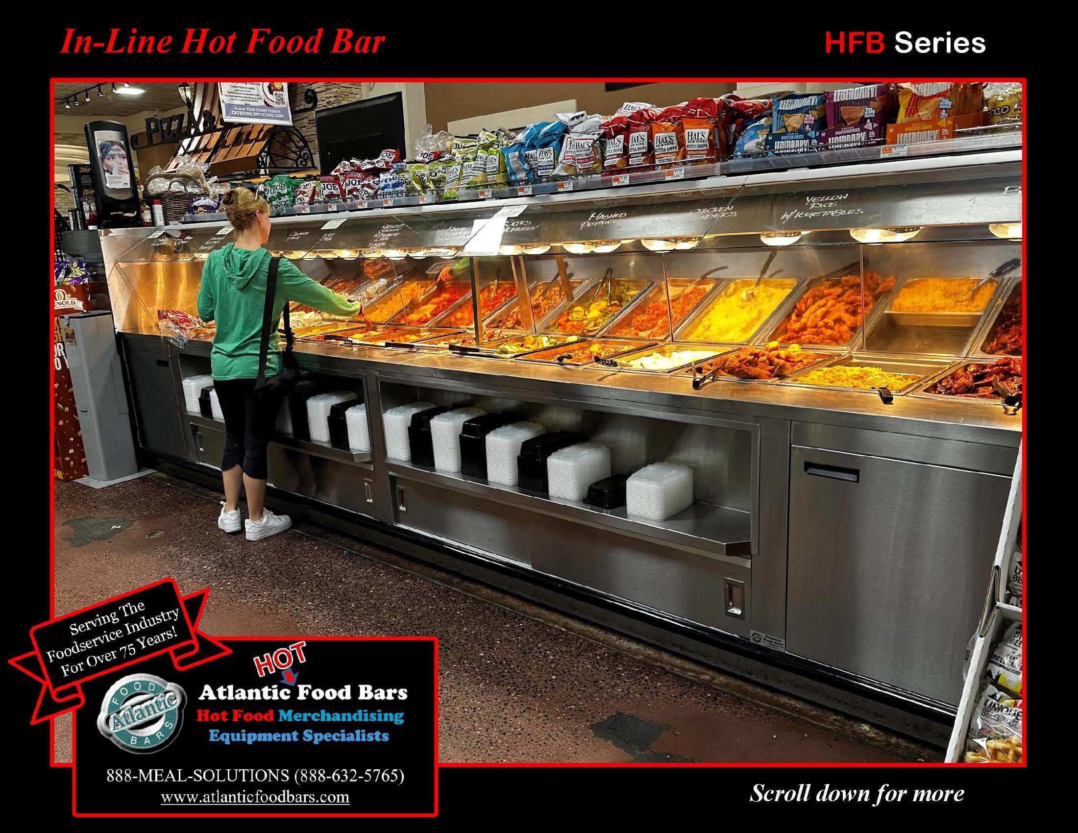 Hot & Cold Self Service Island - Bulk & Packaged Food with Soup
